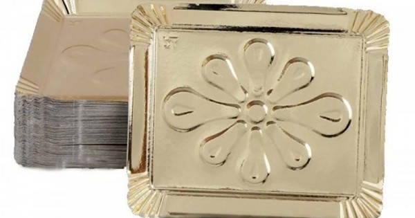 Tavite OTI T12, 24.5x34.5 cm, 100 Buc/Set, Carton Auriu, Tavite Unica ...