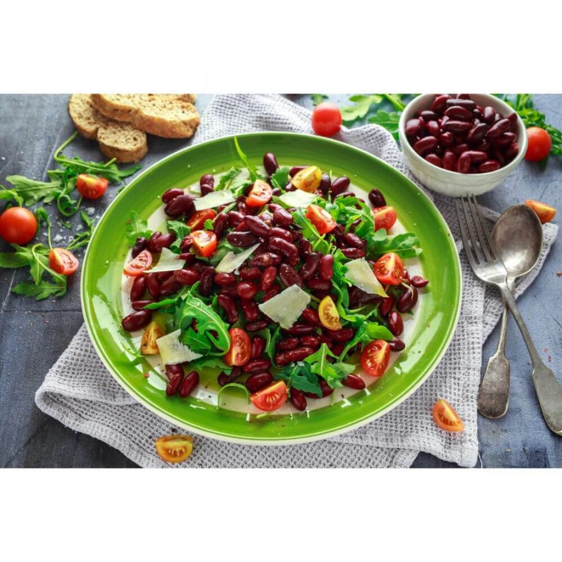 Bax 12 Conserve Fasole Rosie Home Garden, 380 g, Fasole Rosie la Cutie ...