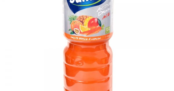 Bax 6 Sticle Suc Natural Santal Ace Active Drink, 1.5 L, Aroma Fructe ...