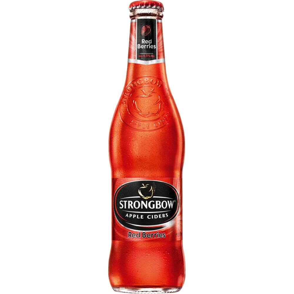 Bax 24 Sticle Cidru Strongbow Red Berries, 0.5L, Strongbow Red Berries ...