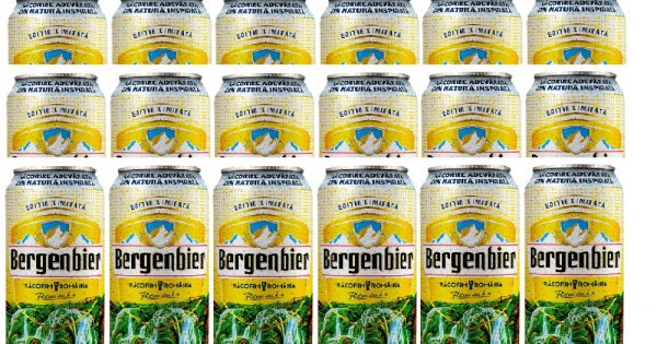 Bere BERGENBIER Blonda, 0.5L, Doza, 24 Buc/Bax, Bere Bergenbier, Bere ...