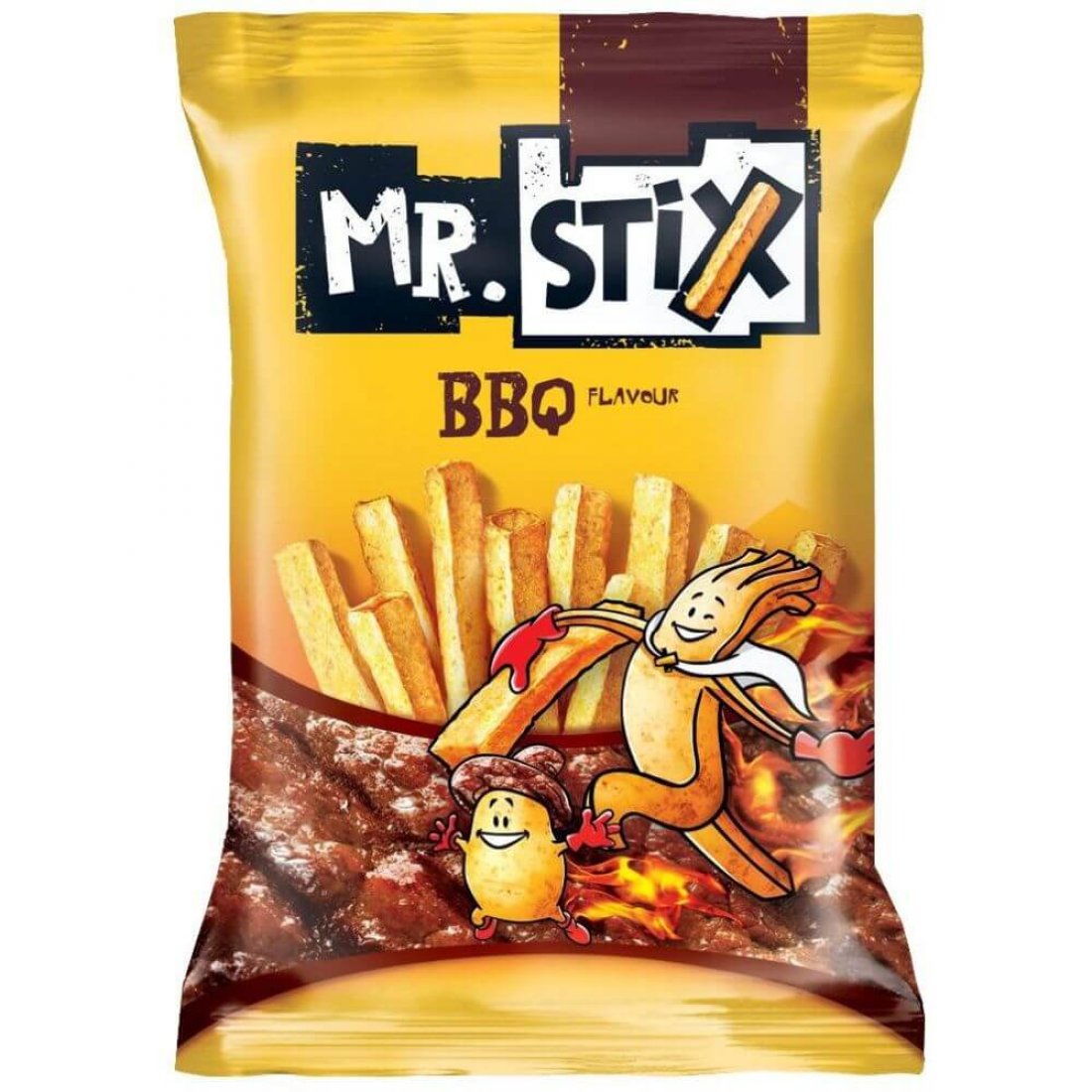 Snacksuri Mr. Stix BBQ, 18 g, Aroma de Barbeque, Snacksuri, Mr Stix ...