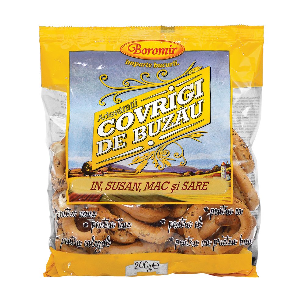 Bax 21 Pungi Covrigi de Buzau cu Mix de Seminte Boromir, 200 g ...