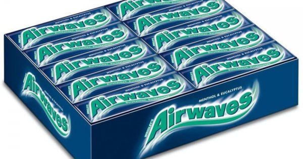 Set 30 Pachete Guma de Mestecat Airwaves, Mentol si Eucalipt, Guma ...