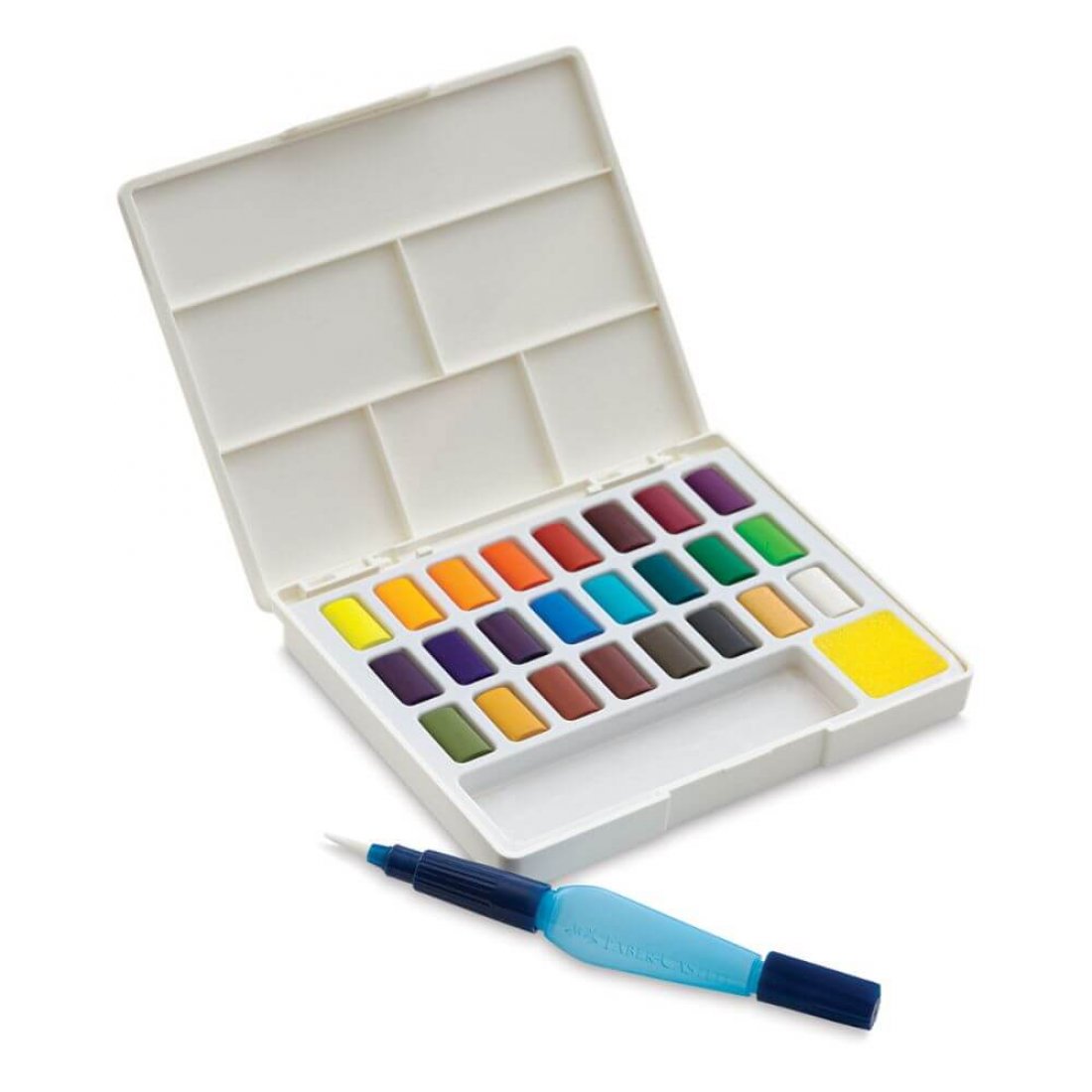 Acuarele cu Pensula si Rezervor Apa Faber-Castell Creative Studio, 36 ...