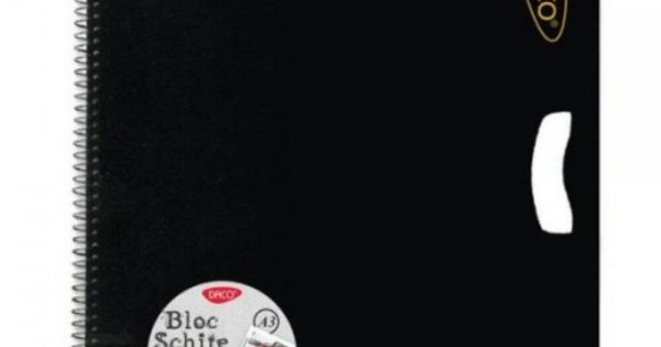 Bloc Schite Daco tip Mapa, Coli Albe si Negre, A3, 55 File/Set, 40 Coli ...