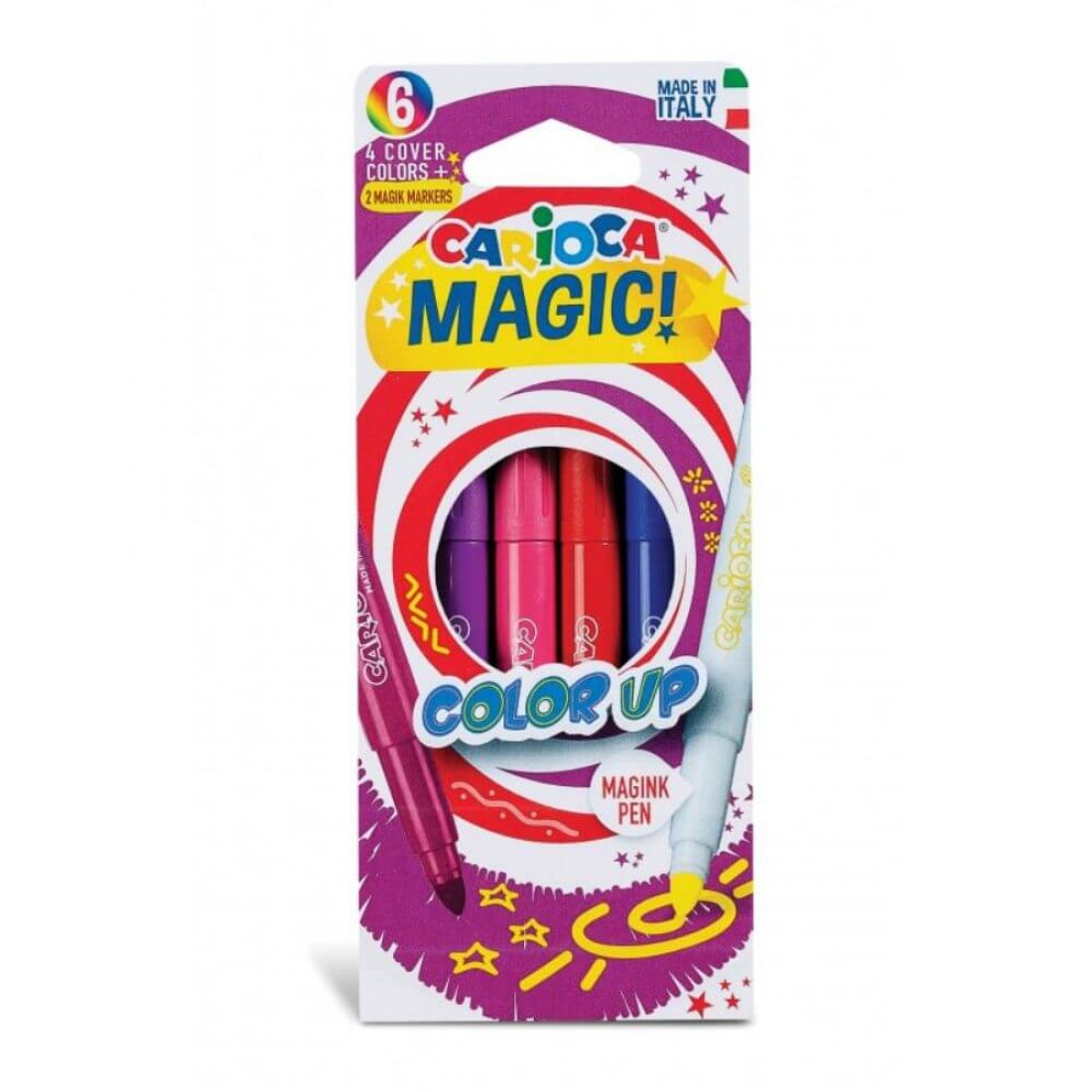 Set 4 Carioci si 2 Makere Multicolore CARIOCA, 6 culori, Set Carioci ...