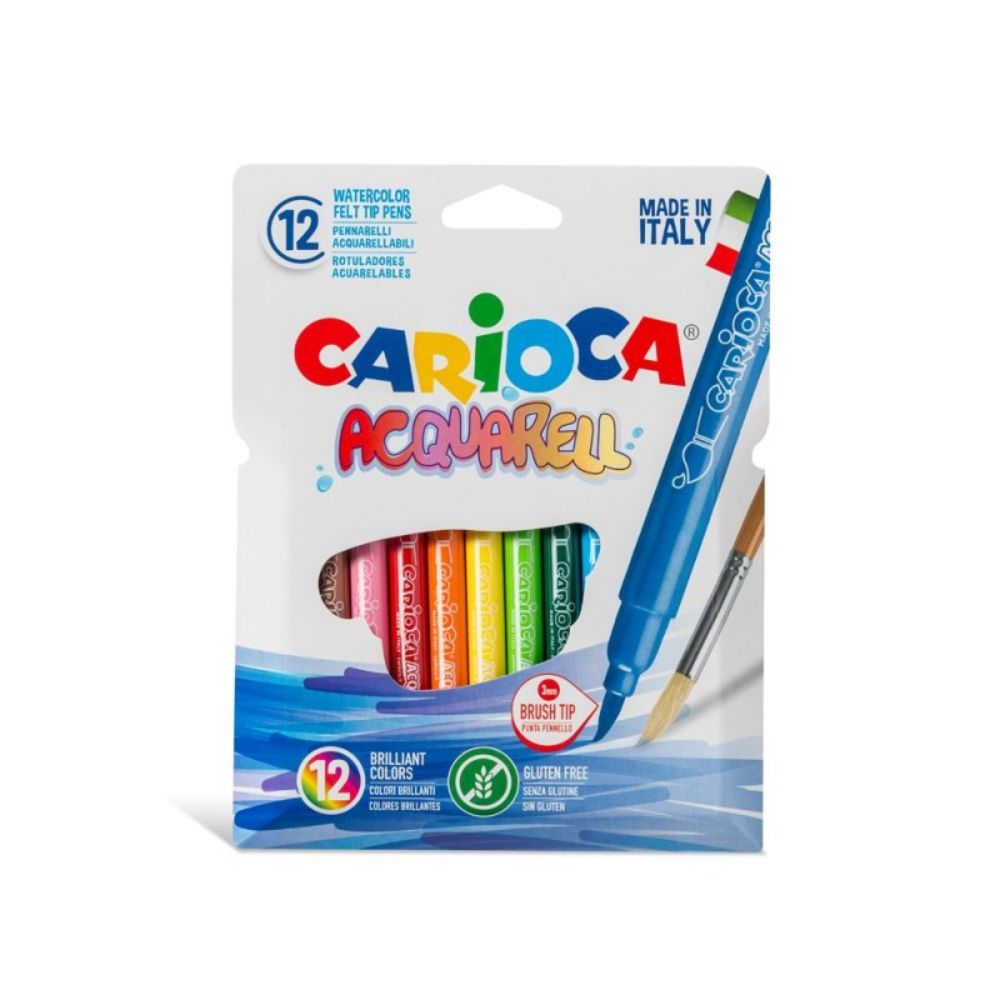 Set 12 Carioci Multicolore Acquarell CARIOCA, Carioci si Acuarele ...