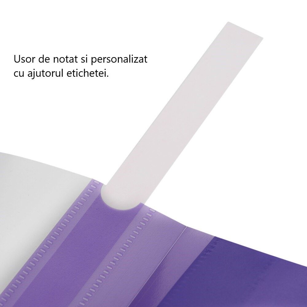 Set 50 Dosare Plastic cu Sina DACO, PVC, Maro, Dosar Maro, Dosare din ...