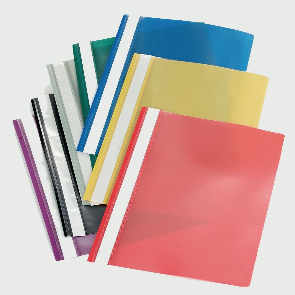 Set 50 Dosare Plastic cu Sina DACO, PVC, Maro, Dosar Maro, Dosare din ...