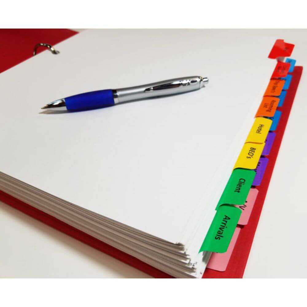 Index A4 Esselte, cu 10 Separatoare, Plastic, Gri, Index de Plastic 1 ...