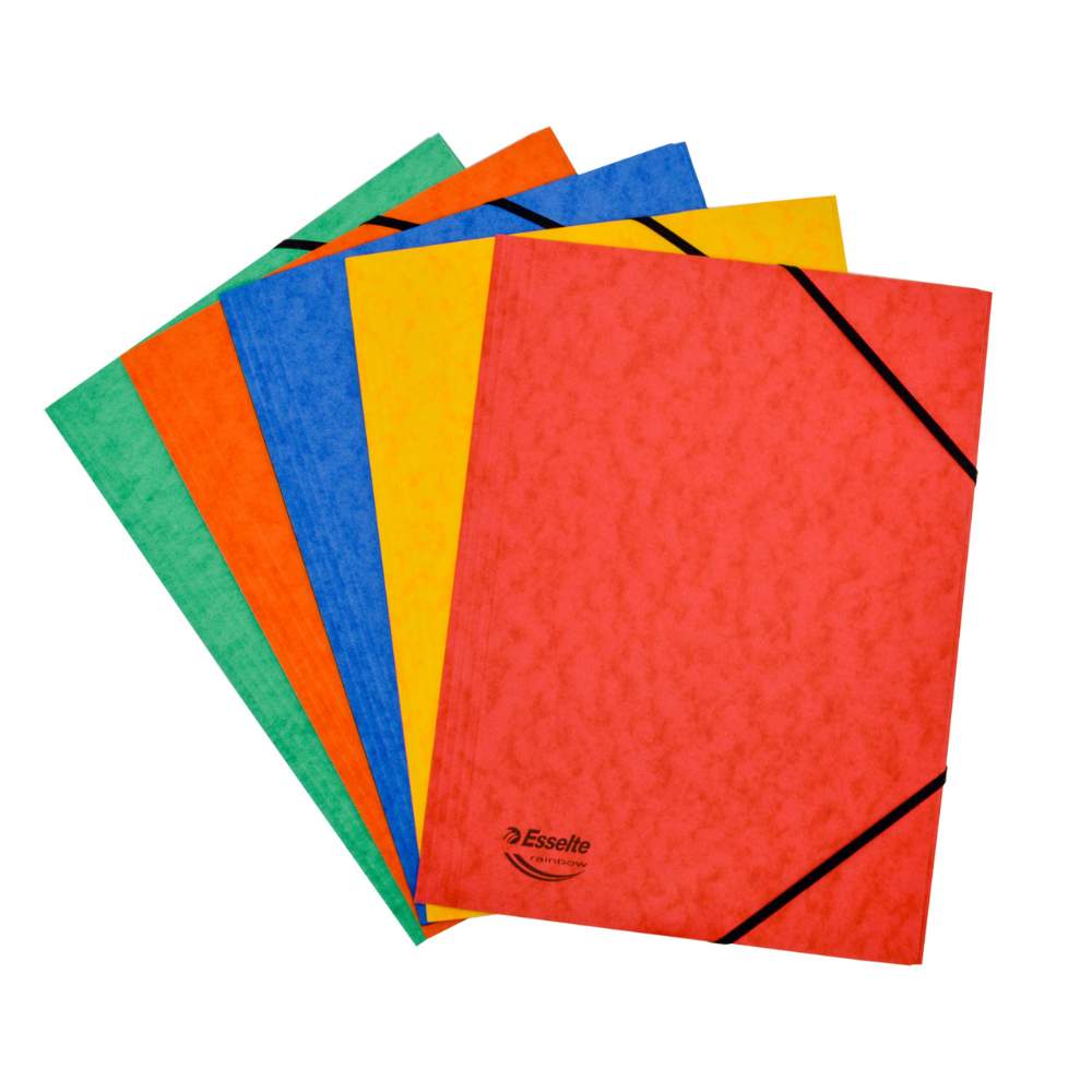 Mapa A4 din Carton cu Elastic Esselte Lux, Portocalie, Mapa Carton ...