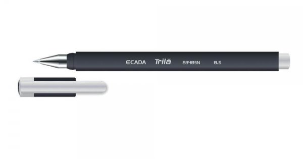 Pix cu Gel ECADA Trila, Varf 0.5 mm, Mina Negru, Corp din Plastic, Pixuri cu Gel, Pixuri Scolari ...
