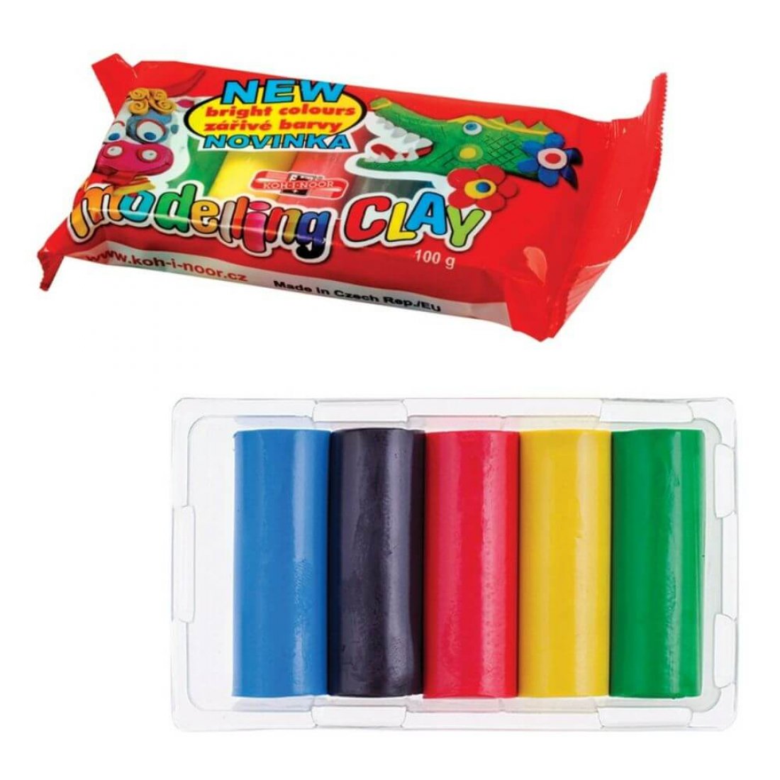 Plastilina Colorata KOH-I-NOOR, 5 Culori/Set, 10 g, Batoane de ...