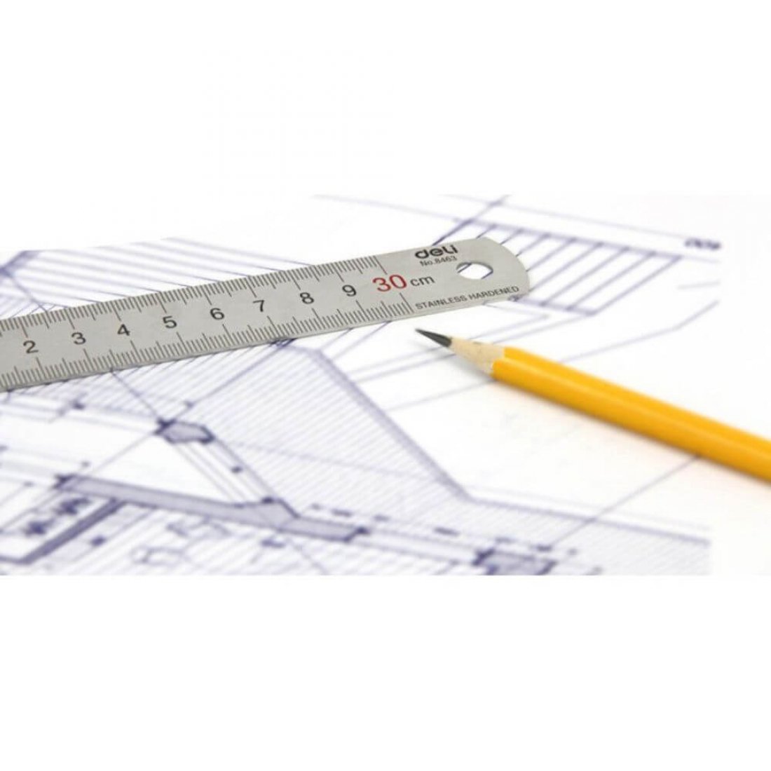 Rigla Metalica Deli, 30 cm, Rigla Metalica Gradata, Rigla Metalica 30 ...