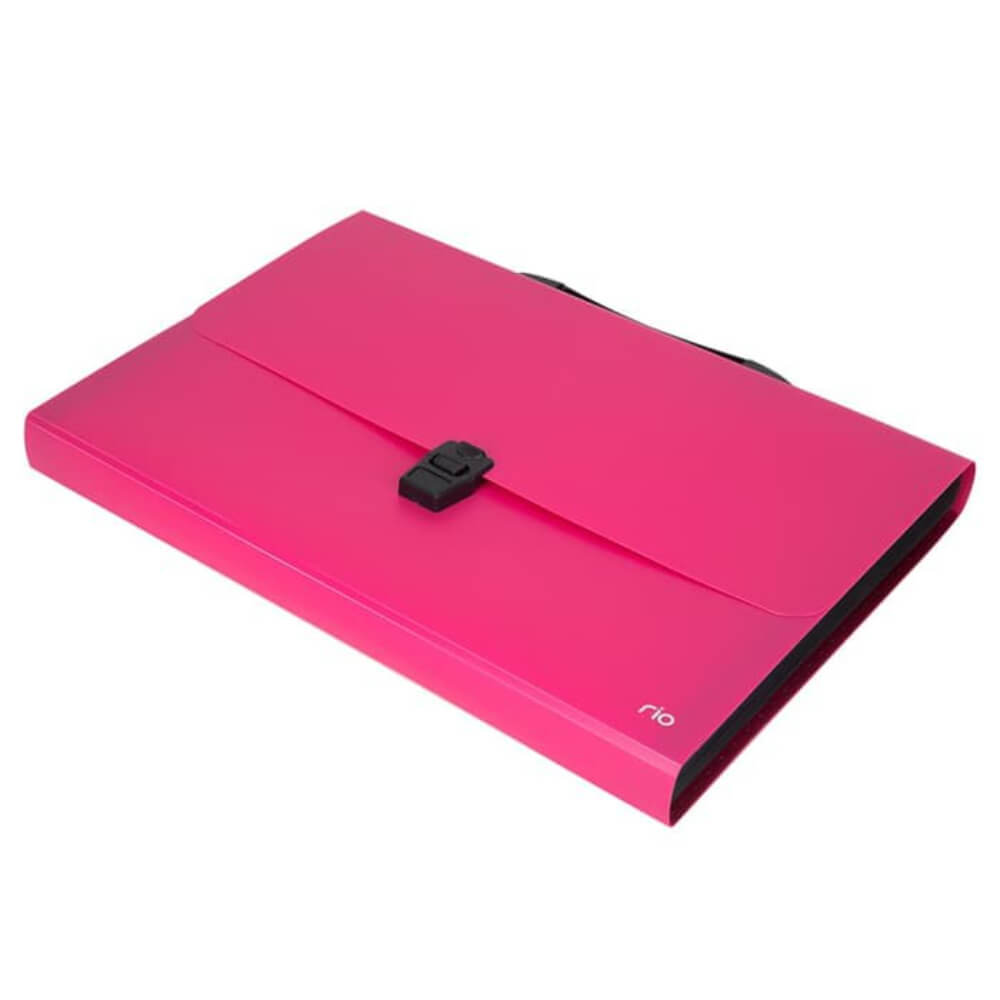 Servieta din Plastic cu Maner A4 Deli, 13 Compartimente, 600 Microni ...