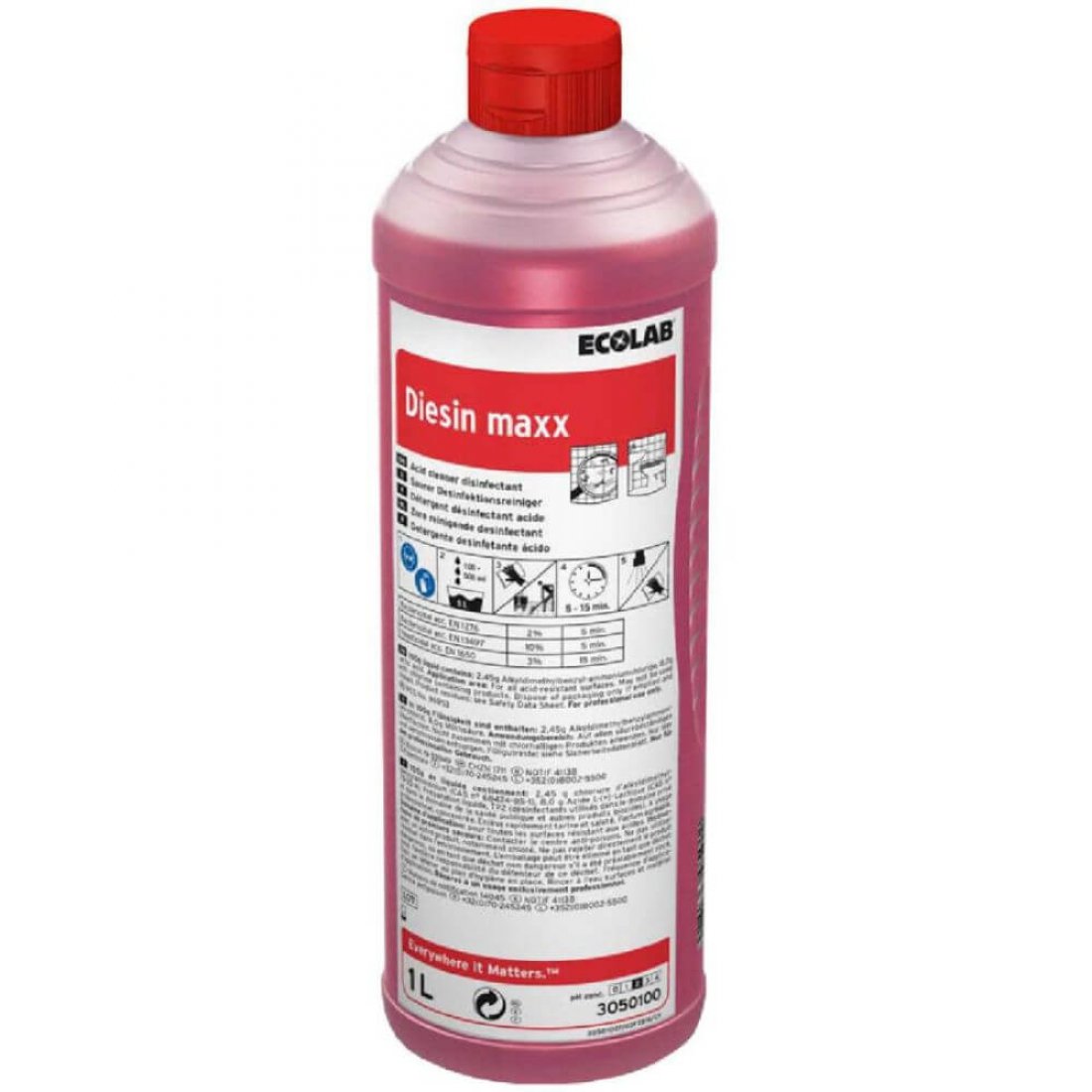Acid Dezinfectant ECOLAB Diesin Maxx, 1 L, Dezinfectant pe Baza de Acid ...