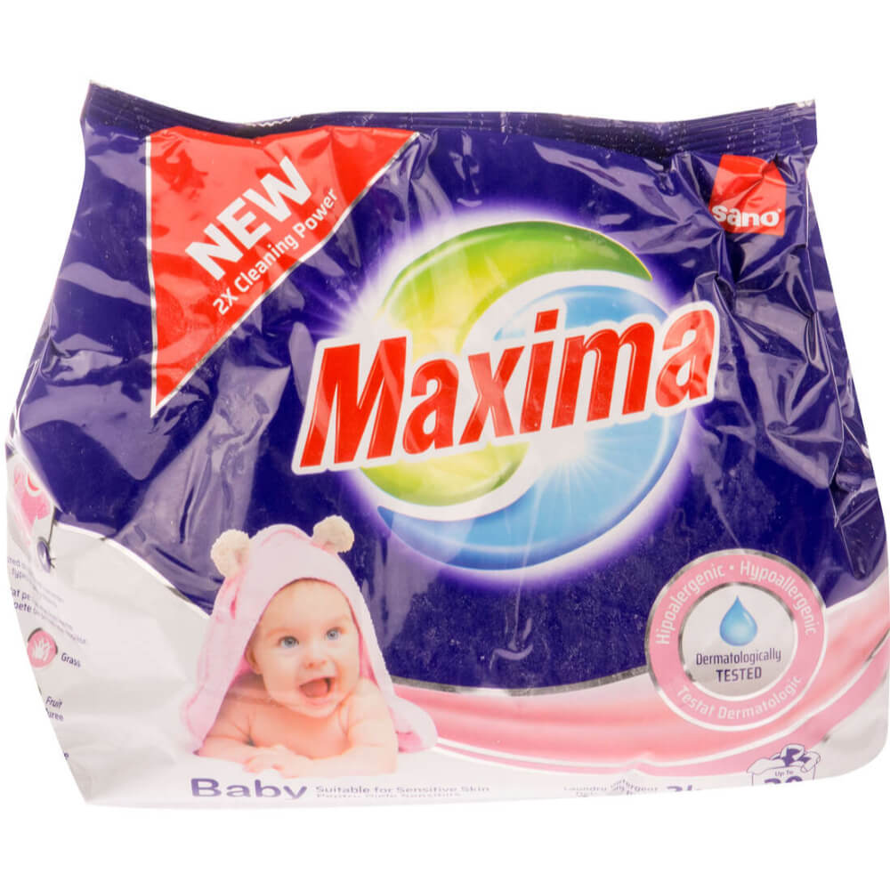 Detergent Pudra Haine SANO Maxima Baby 2 Kg, Parfum Delicat Floral ...
