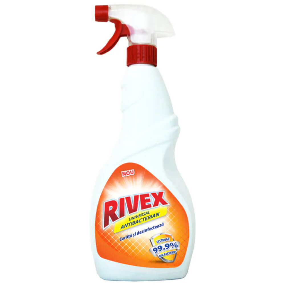 Solutie pentru Suprafete Antibacteriana Rivex, 750ml, Cu Pulverizator ...