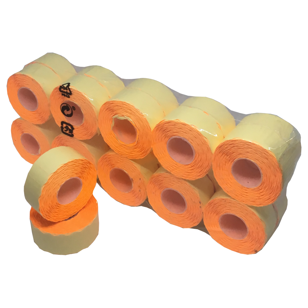 Set 20 Role Etichete Pret Portocalii 26x16 mm, 1000 Etichete/Rola ...