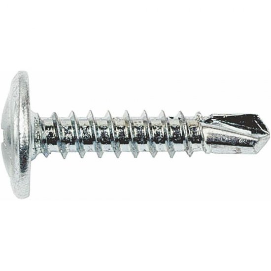 Set 1000 Suruburi cu Cap Plat Autoforante cu Saiba, 4.2x16 mm, Surub ...