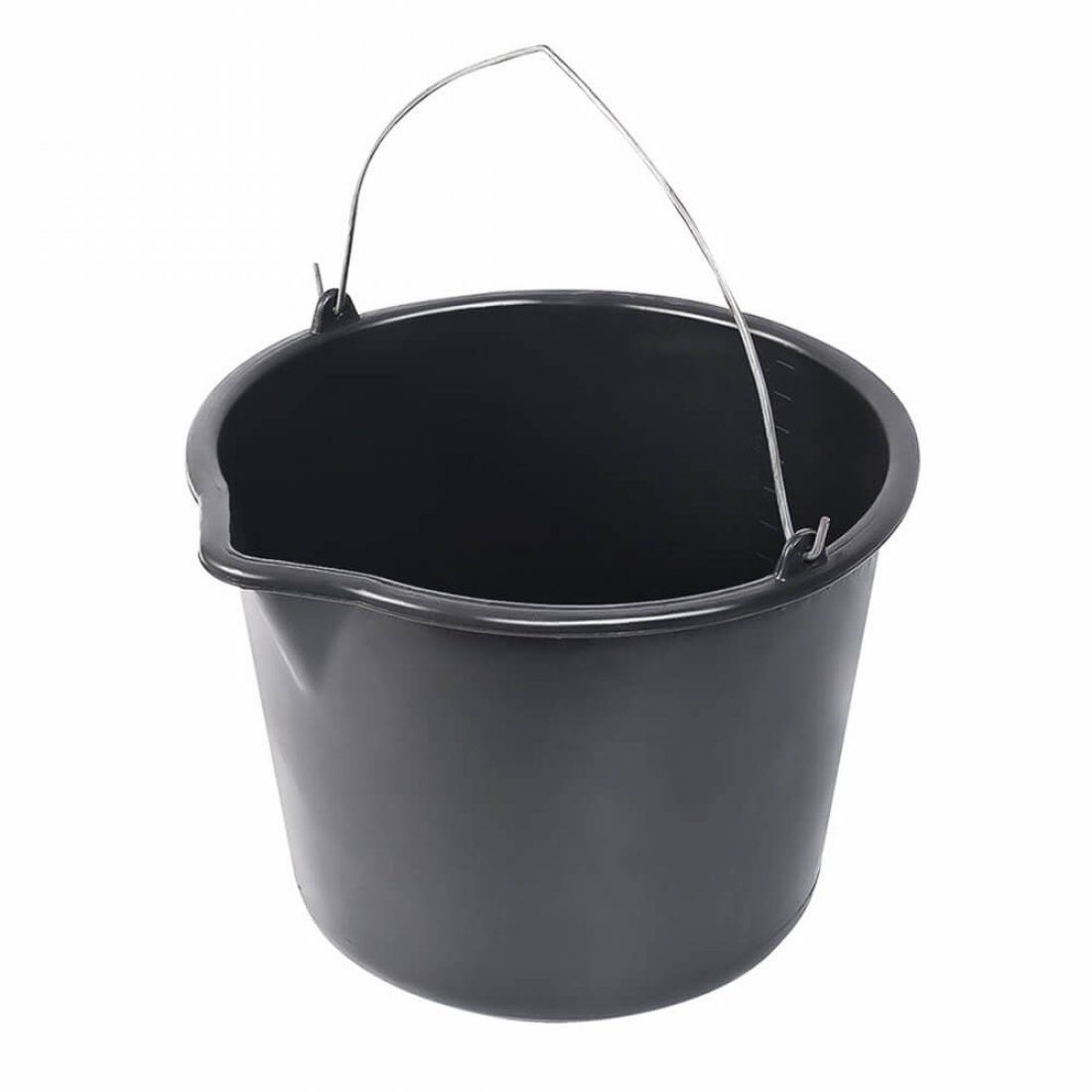 Galeata Plastic Sentosa cu Maner Sarma Zincata 16 L, Neagra, Galeata ...
