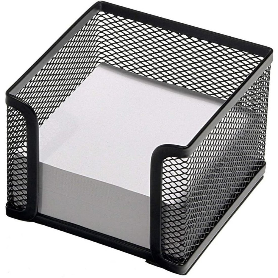 Suport Cub Hartie ECADA, 9.5x9.5x8 cm, Plasa Metalica, Negru, Suport ...
