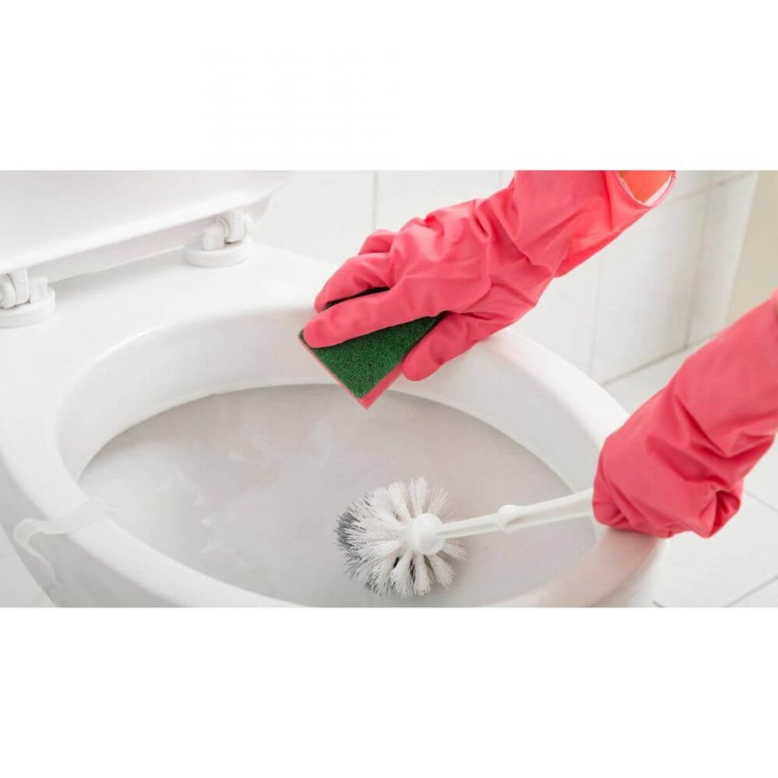 Set Toaleta cu Perie si Suport din Plastic e-Konex, Culoare Alba ...