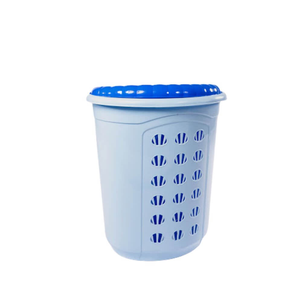 Cos de Rufe STERK Scoica, 46x36x54 cm, cu Capac, Plastic Albastru ...