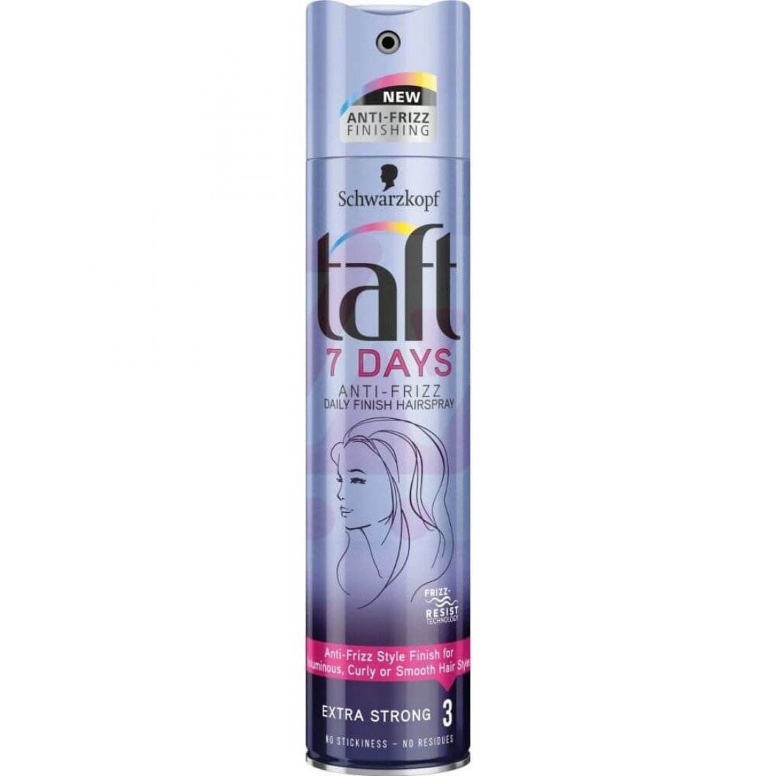 Fixativ Taft 7 Days Extra Strong 3, 250 ml, pentru Par Deshidratat ...