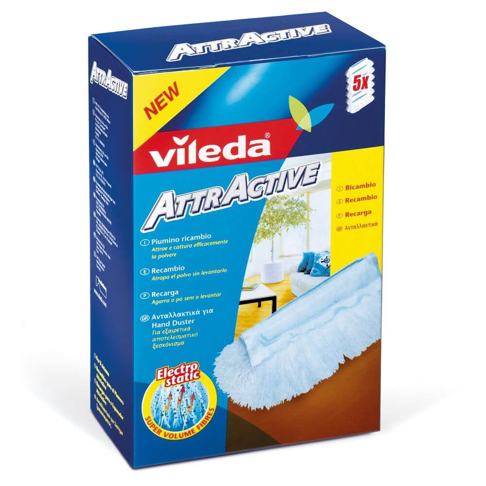 Set 5 Rezerve Pamatuf Vileda Attractive, 70x125x200 mm, Rezerve Pamatuf ...