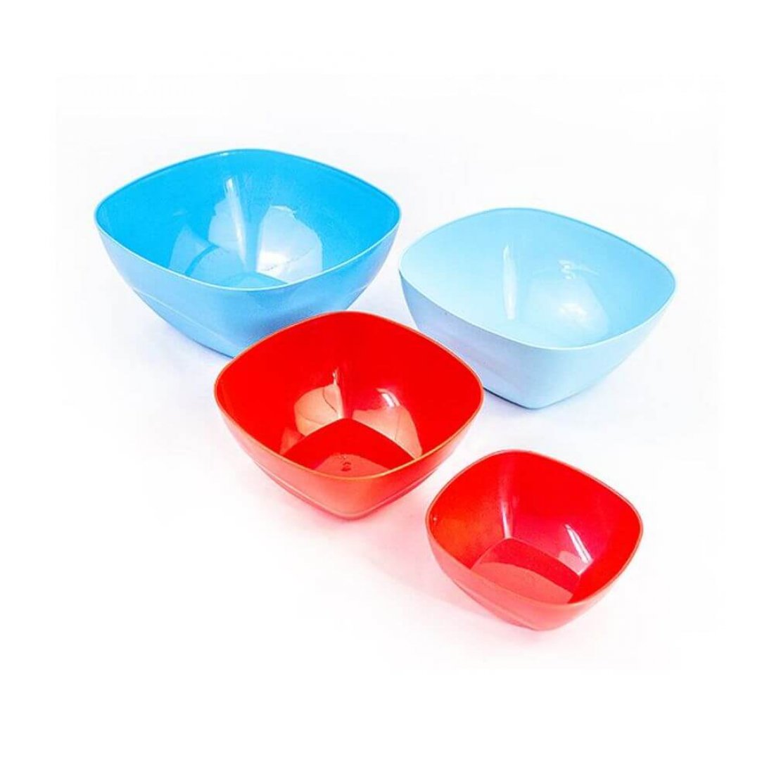 Bol Patrat Sentosa, 16.7 cm, Plastic Turcoaz, Bol Plastic, Boluri de ...