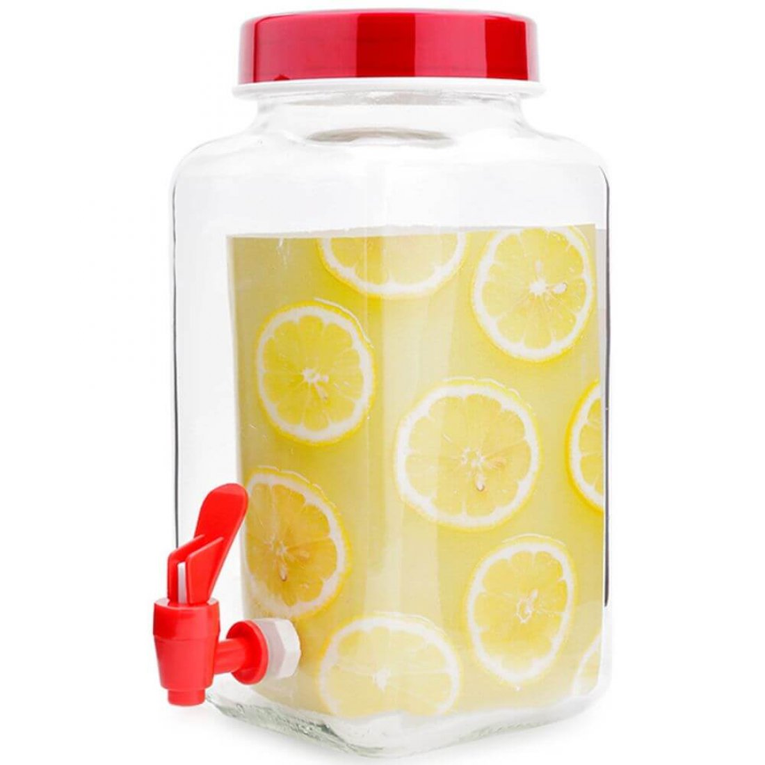 Dispenser Limonada Herevin, 5L, cu Robinet, Sticla/Plastic, Dispensere ...
