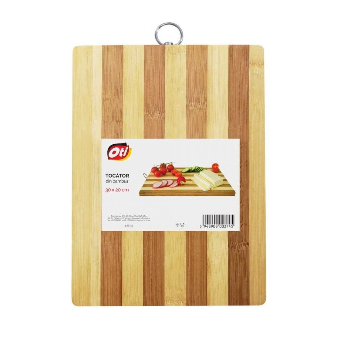 Tocator Lemn Bambus, 30x20 cm, Marimea S, Forma Dreptunghiulara ...