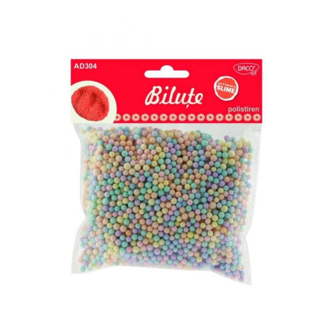Bilute Polistiren DACO, Multicolor, 2-6 mm,15 g, Accesorii Craft ...