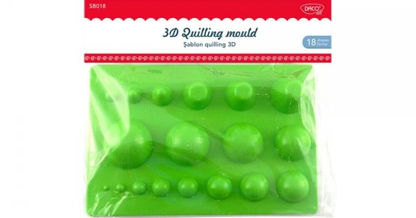 Sablon Quilling 3D cu Modele Rotunjite si Conice DACO, 18 Suprafete ...
