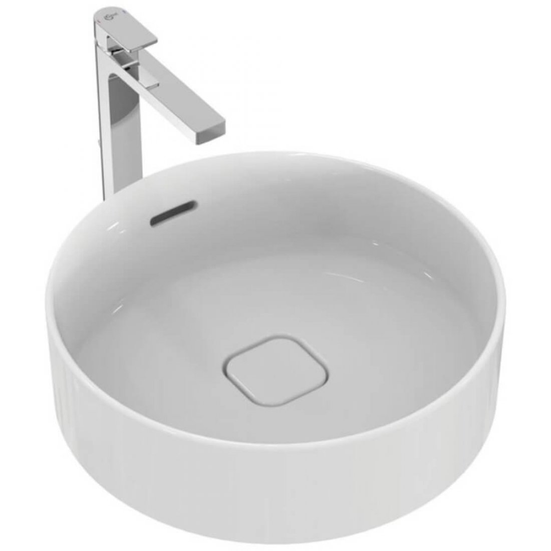 Lavoar Rotund pe Blat IDEAL STANDARD Strada II, 45 cm, Cu Preaplin ...