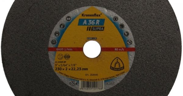 Disc Debitare Klingspor A36R Supra, Universal, Inox, 230x2x22 mm, Disc ...