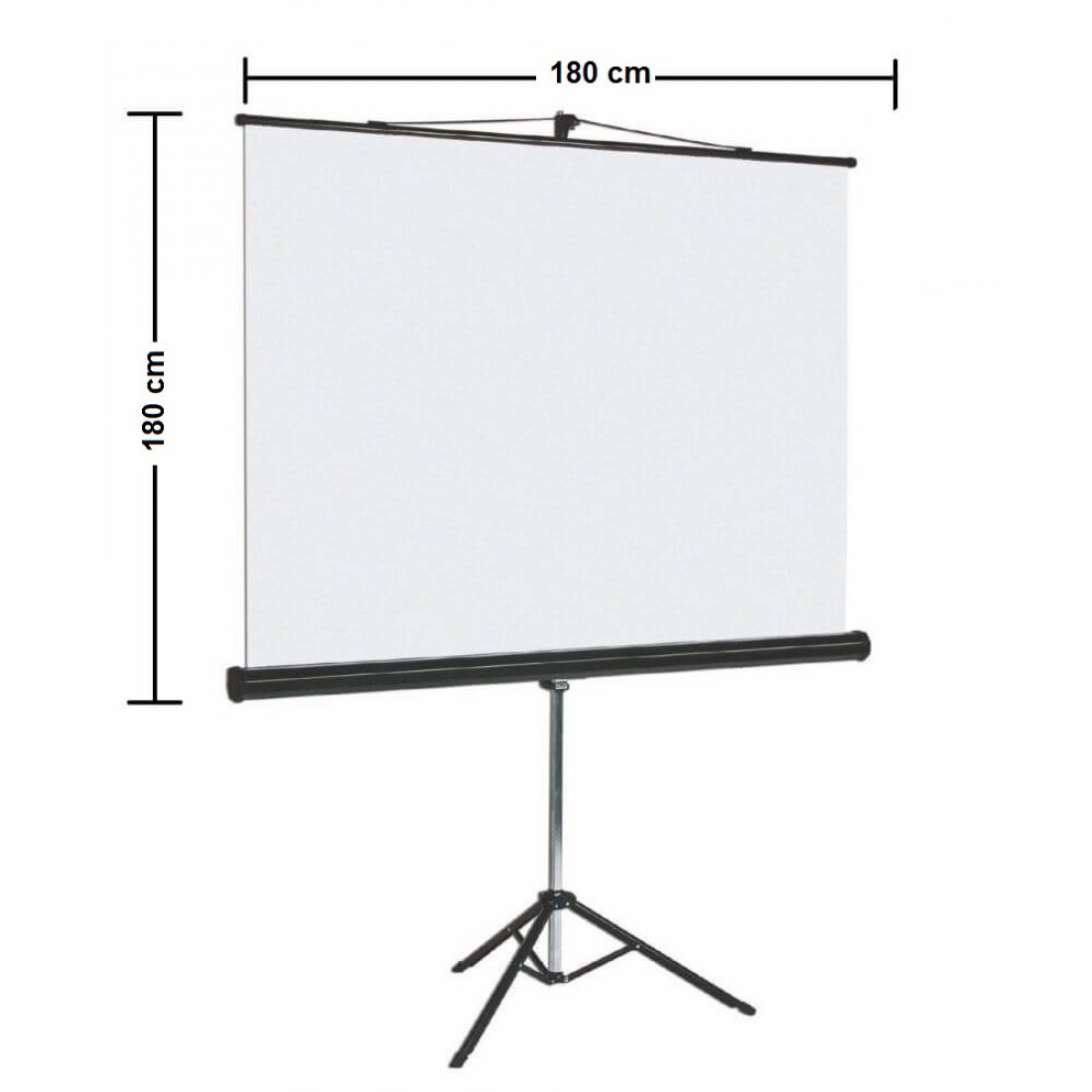 Ecran de Proiectie cu Trepied Bi-Office, 180x180 cm, Carcasa Metalica ...