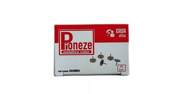 CASA OFFICE Pioneze din Metal, 50 Buc/Set, Culoare Crom. Descopera ...