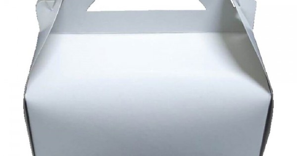 Cutii Albe pentru Prajituri, 14x20 cm, 25 Buc/Bax, Carton Duplex ...