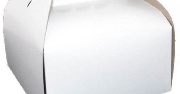 Cutii Albe pentru Tort CT9, 25 Buc/Bax, 33x33 cm, Carton Duplex ...