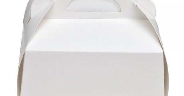 Cutii Albe pentru Prajituri, 12x18 cm, 25 Buc/Bax, Carton Duplex ...