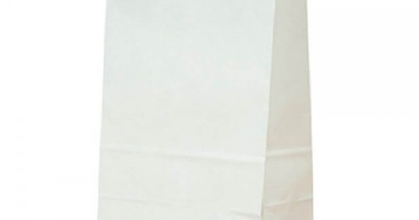 Pungi din Hartie Alba pentru Covrigi, 18x8x25 cm, 1000 Buc/Bax, Ideale ...