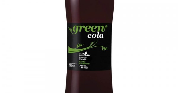 Bautura Carbogazoasa Green Cola, 500 ml, Sucuri Acidulate, Green Cola ...