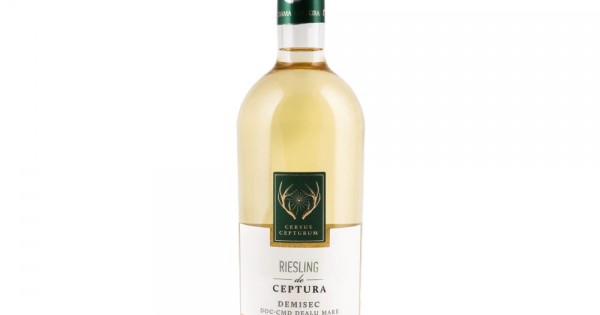 Vin Alb Demisec Cervus Cepturum Riesling, Crama Ceptura, 12.5% Alcool ...