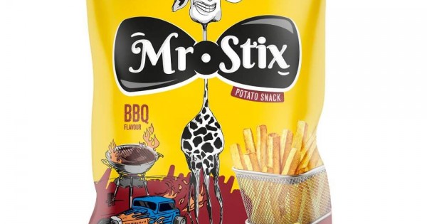 Snacksuri Mr. Stix BBQ, 18 g, Aroma de Barbeque, Snacksuri, Mr Stix ...