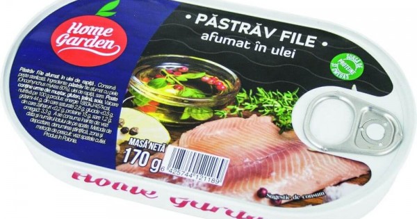 Pastrav Afumat in Ulei, Home Garden, 170 g, Conserva de Pastrav, Home ...