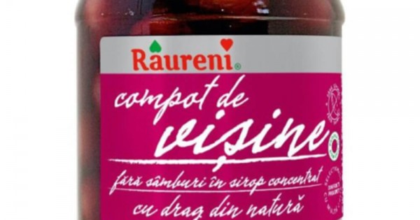 Compot de Visine fara Samburi Raureni, 720g, Compot, Compot de Visine ...