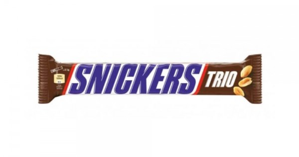 Baton Snickers Trio, 112.5g, Baton de Ciocolata Snickers, Baton de ...